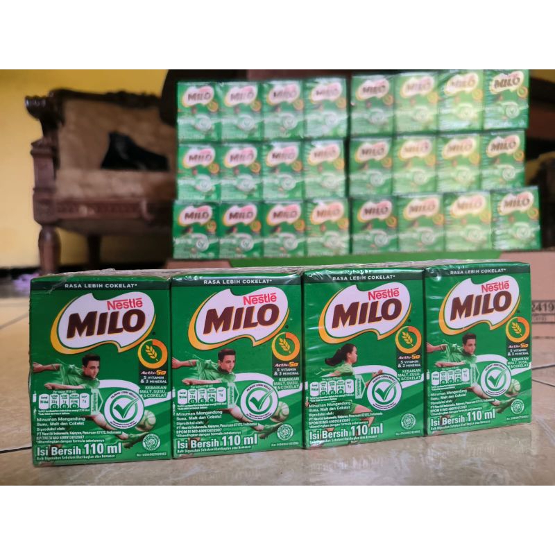 Jual Susu kotak milo kemasan 110ml (kecil) | Shopee Indonesia