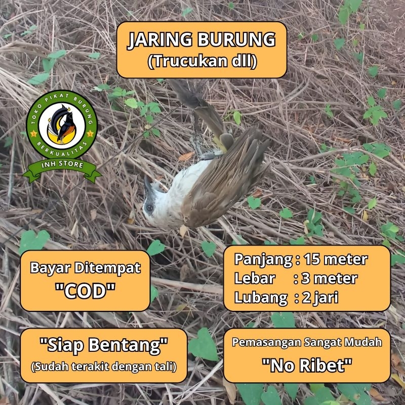 Jual JARING TRUCUKAN PIKAT JALA PIKAT BURUNG TRUCUKAN JALA JARING PIKAT ...