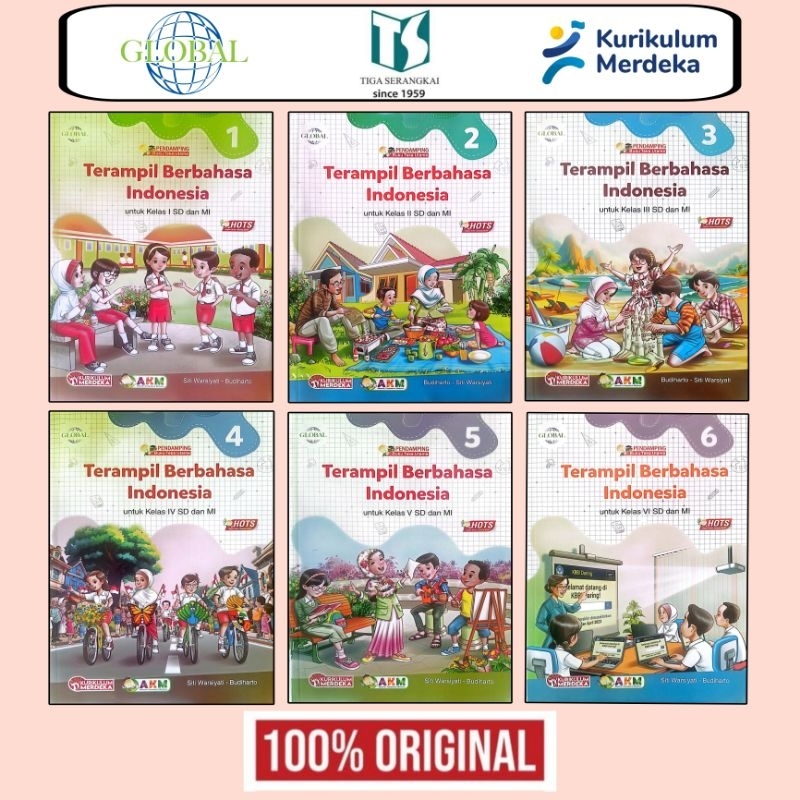 Jual GLOBAL : Bahasa Indonesia ( Edisi Revisi ) untuk SD / MI Kelas 1 2 3 4 5 6 ( Tiga Serangkai ...