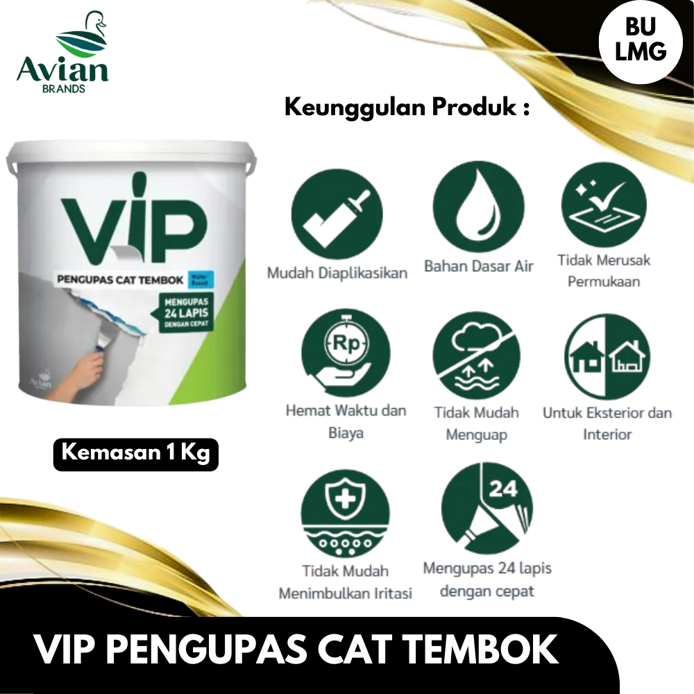 Jual VIP Pengupas Cat Tembok Waterbased, Perontok Cat Tembok ...