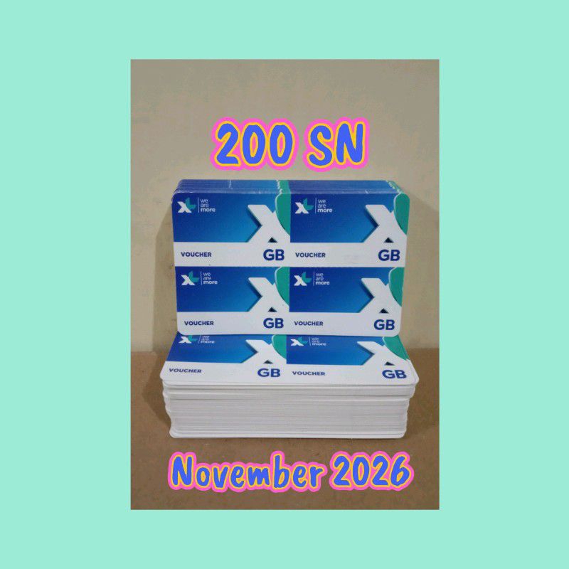 Jual VOUCER Xsis / XL KOSONG 200 SN NOVEMBER 2026 | Shopee Indonesia