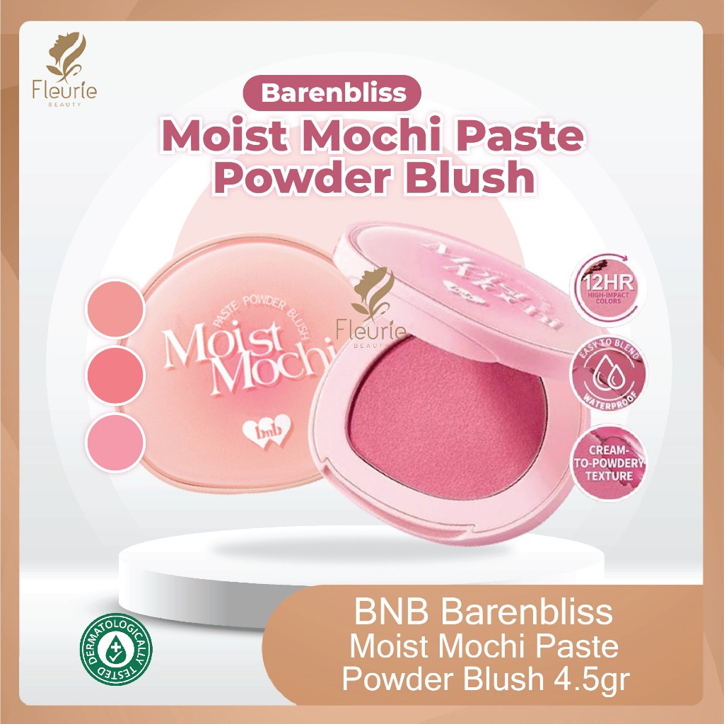 Jual BNB Barenbliss Moist Mochi Paste Powder Blush 4.5gr - Blush Wajah ...