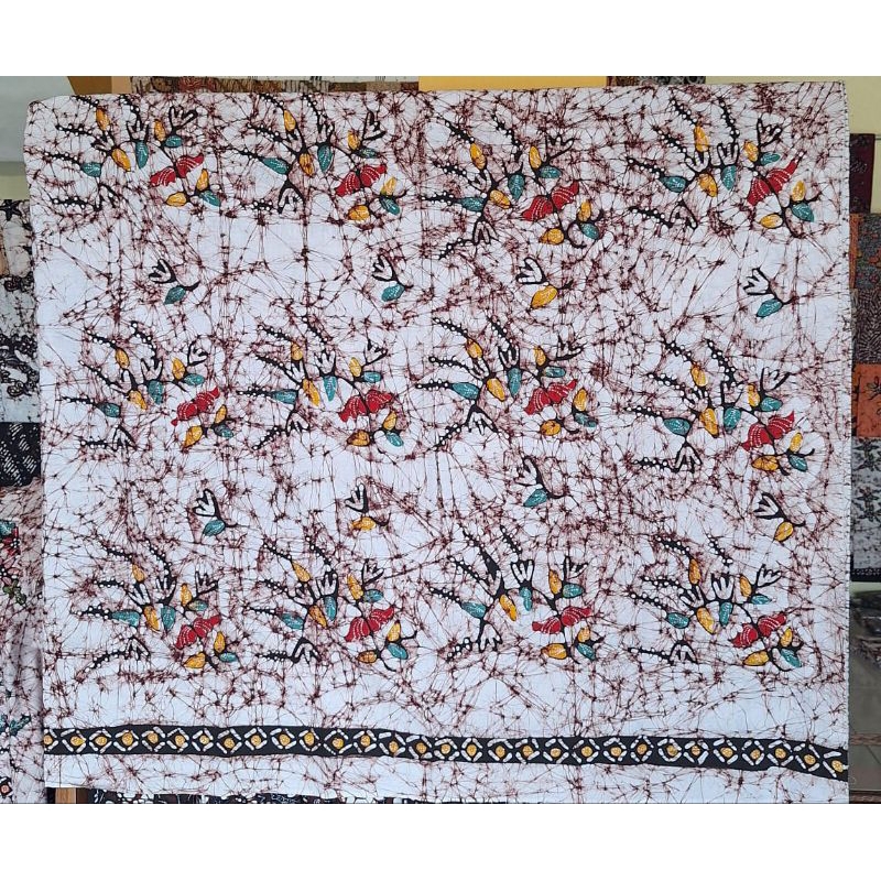Jual Kain Batik Tulis Bakaran Set Slendang | Shopee Indonesia