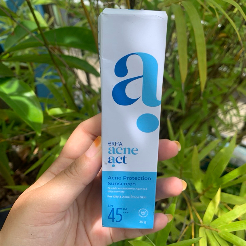 Jual NEW!! ERHA AcneAct Acne Protection o SPF 45 PA+++ 30 g | Shopee ...