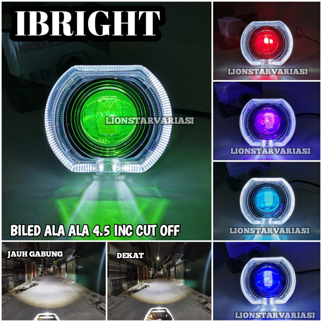 Jual IBRIGHT D103 - Biled Projie Ala Ala 4.5 inch Cut Off High Low ...