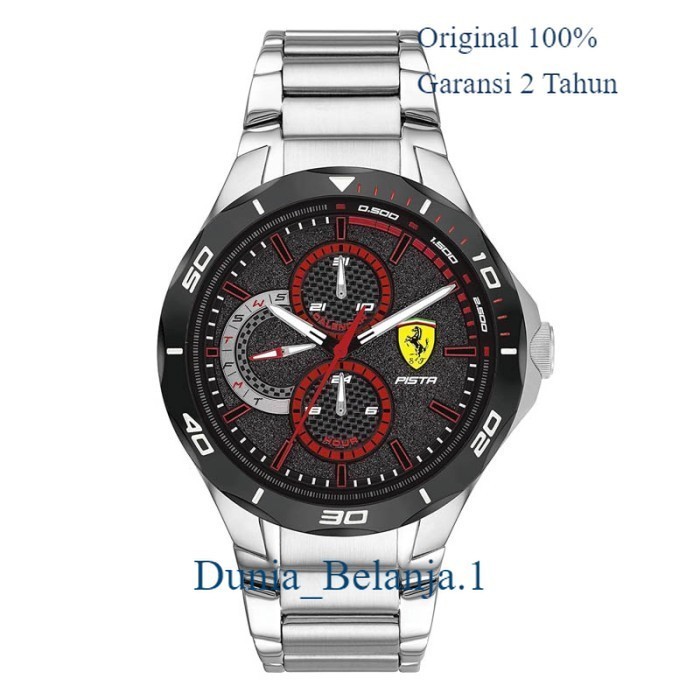Jual Original 100%!! Jam Tangan Pria Ferrari 0830726 Scuderia Pilota ...