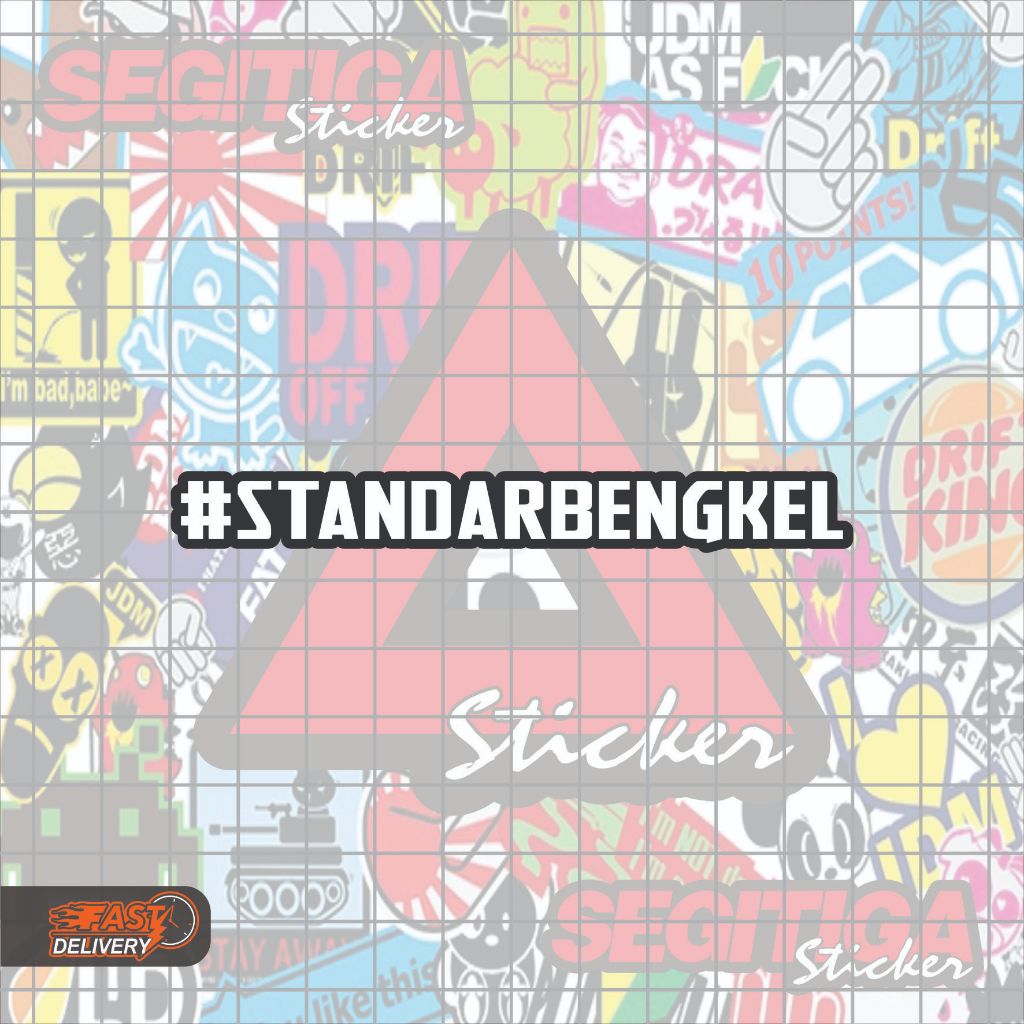 Jual Sticker Standar Bengkel Ukuran 10x1.2 Cm | Shopee Indonesia