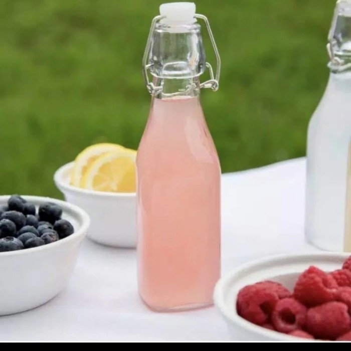 Jual Swing Bottle Botol Tinggi Klip Kait Kedap Tutup Karet Putih ...