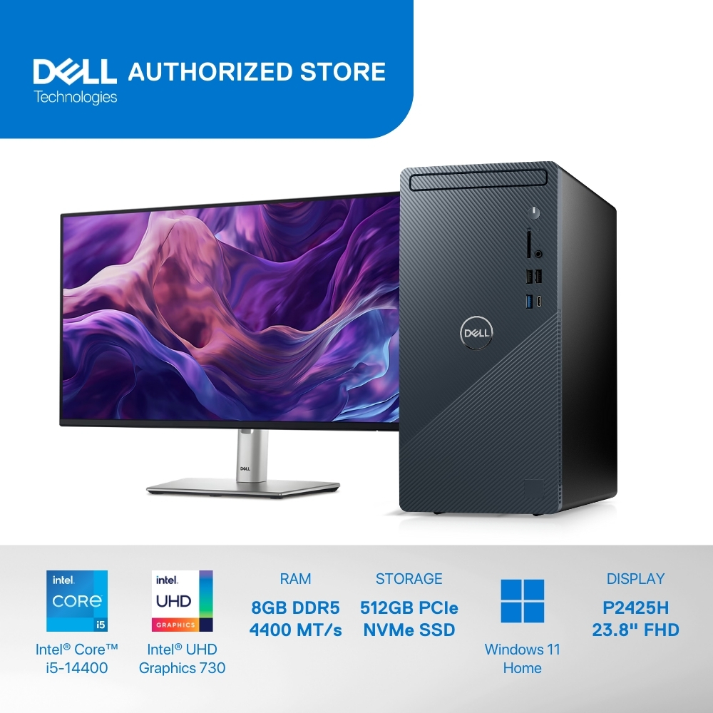Jual Dell Inspiron 3030 MT [Ci5-14400-8GB-512GB-UMA-W11-OHS-Dell P2425H ...