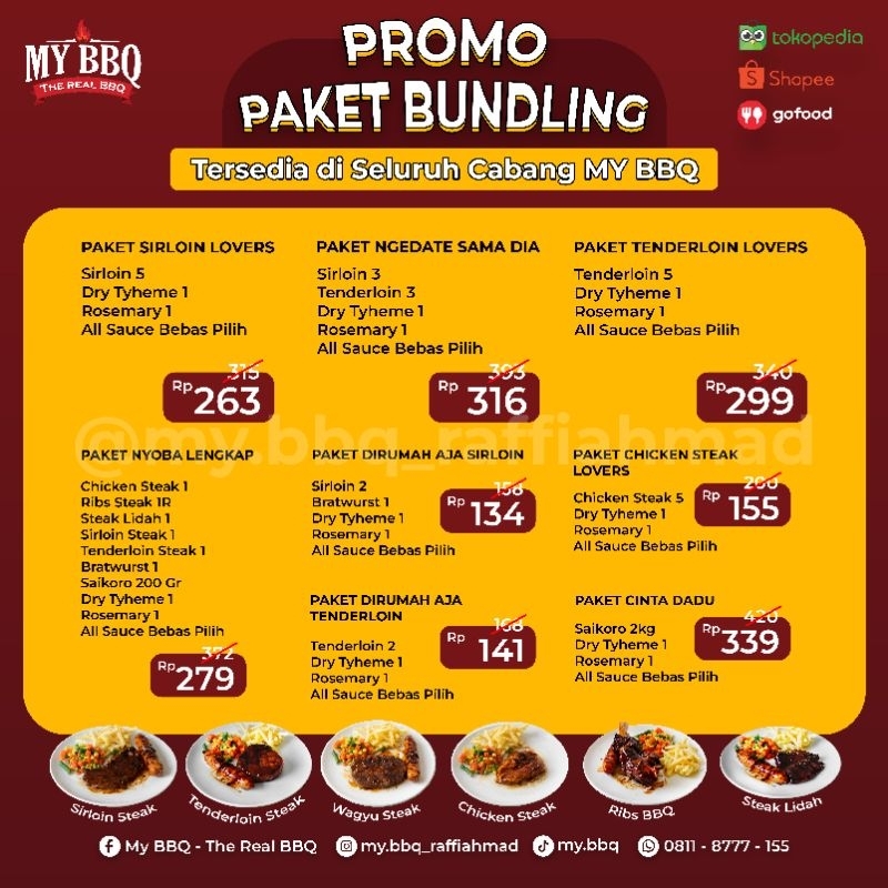 Jual Promo Paket Bundling MY BBQ | Shopee Indonesia