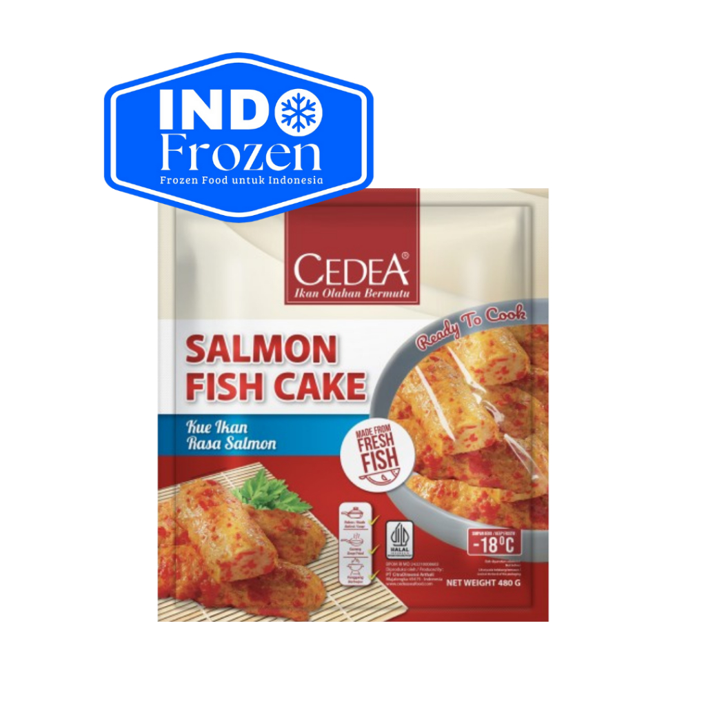 Jual CEDEA SALMON FISH CAKE 480GR KUE IKAN RASA SALMON | Shopee Indonesia