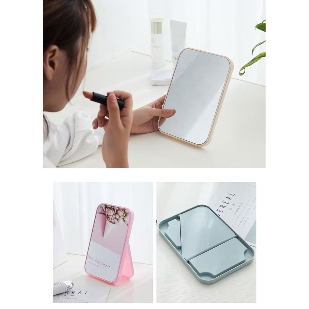 Jual Cermin Lipat Persegi / Kaca Rias MakeUp / Cermin MakeUp / Beauty ...