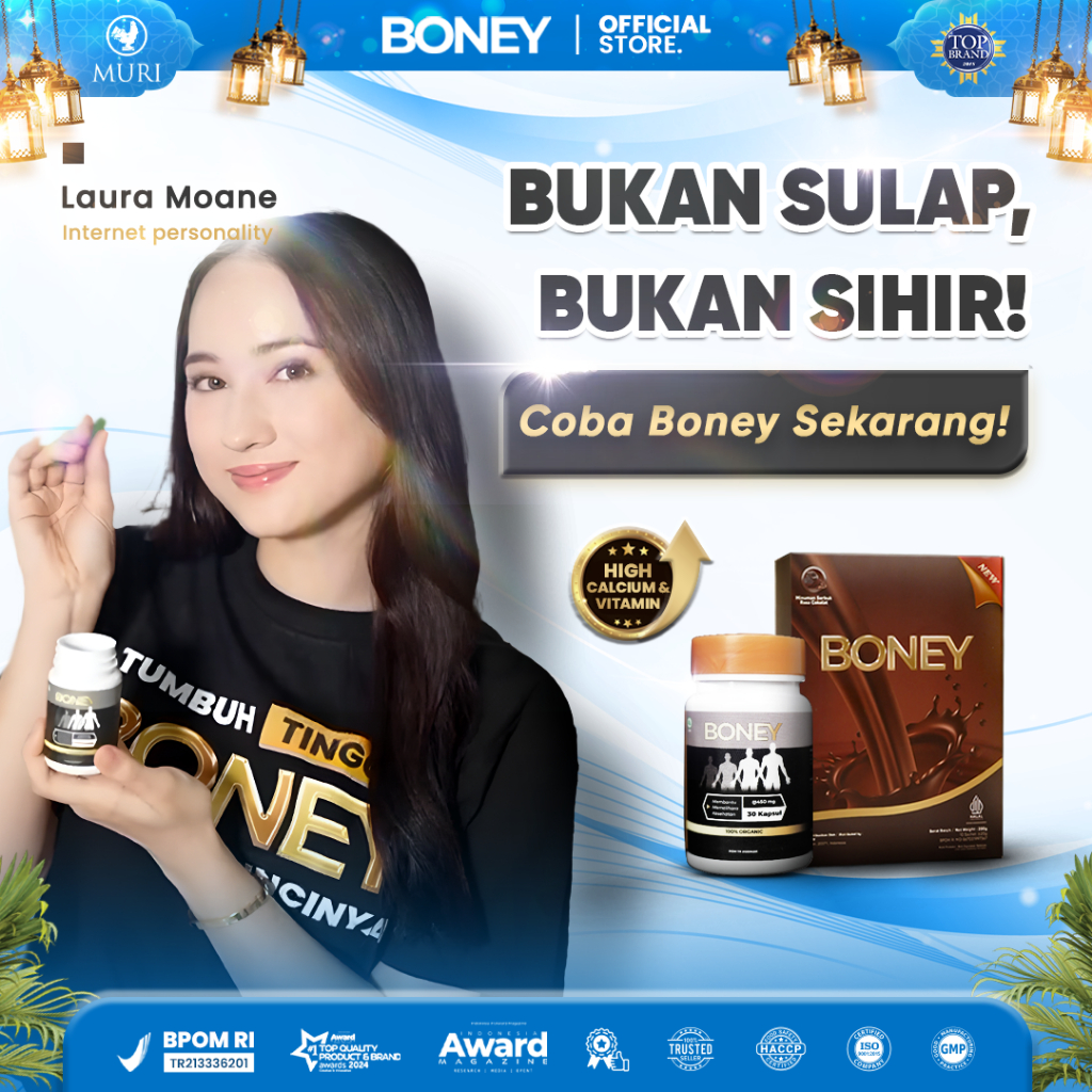 Jual Boney & Susu Boney - Peninggi Badan Herbal Alami Kapsul Isi 30 ...