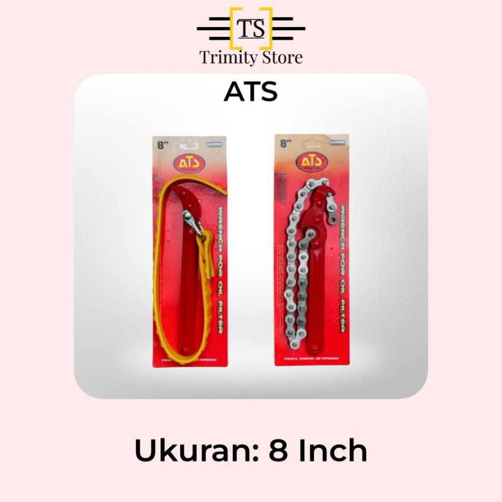 Jual ATS Kunci / Pembuka Filter Oli Model Sabuk / Rantai Ukuran 8 Inch ...
