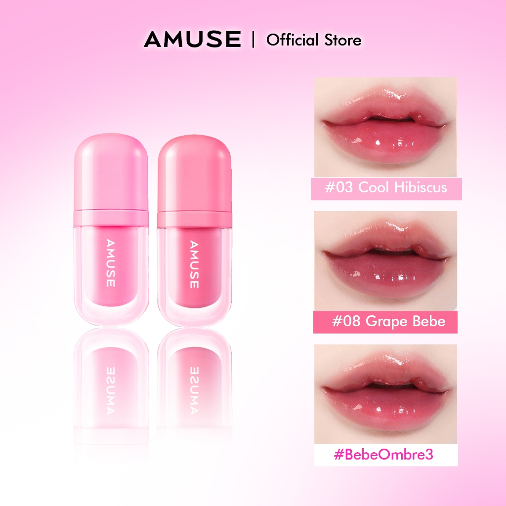 Jual Amuse Bebe Tint Ombre 2, Variant - 03 COOL HIBISCUS & 08 GRAPE ...
