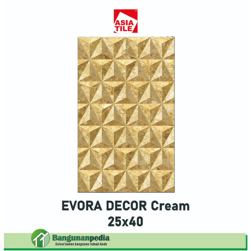 Jual KERAMIK DINDING ASIA TILE 25X40 EVORA DECOR GLOSSY MODEL MARMER KW ...