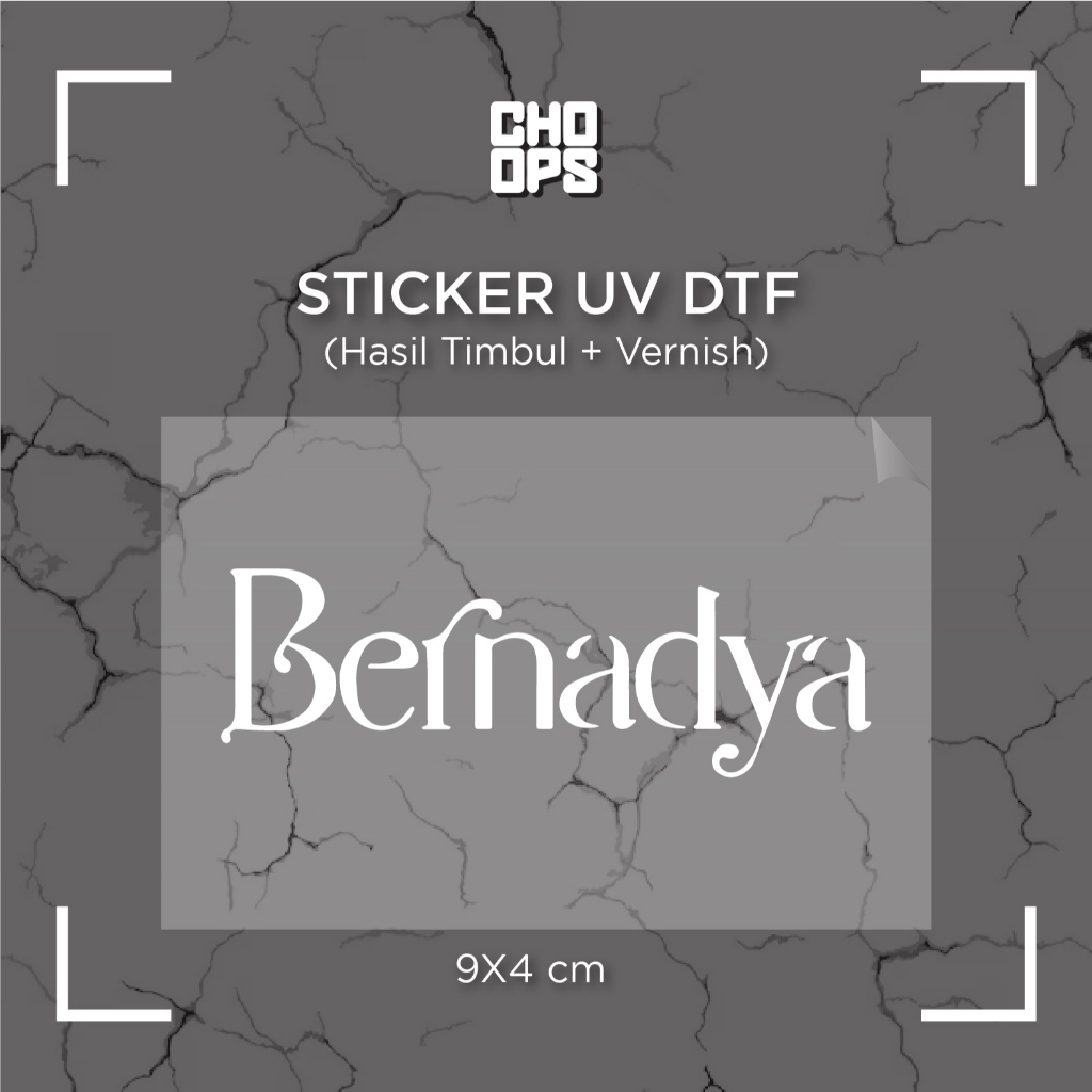Jual BERNADYA | STICKER SATUAN | UV DTF | ANTI GORES | HELM BODY MOTOR ...
