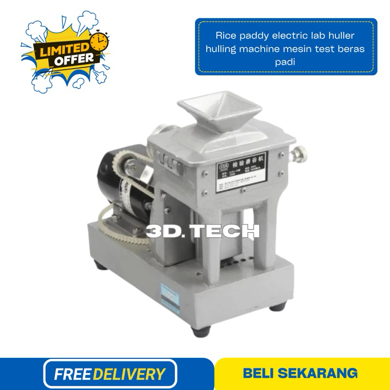 Jual Rice paddy electric lab huller hulling machine mesin test beras ...