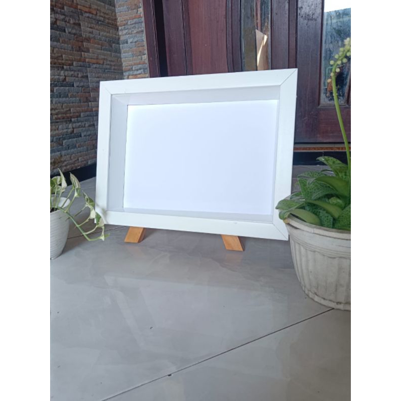 Jual BINGKAI MAHAR PREMIUM / FRAME MAHAR 5D / SCRAPEBOX MINIMALIS PUTIH ...