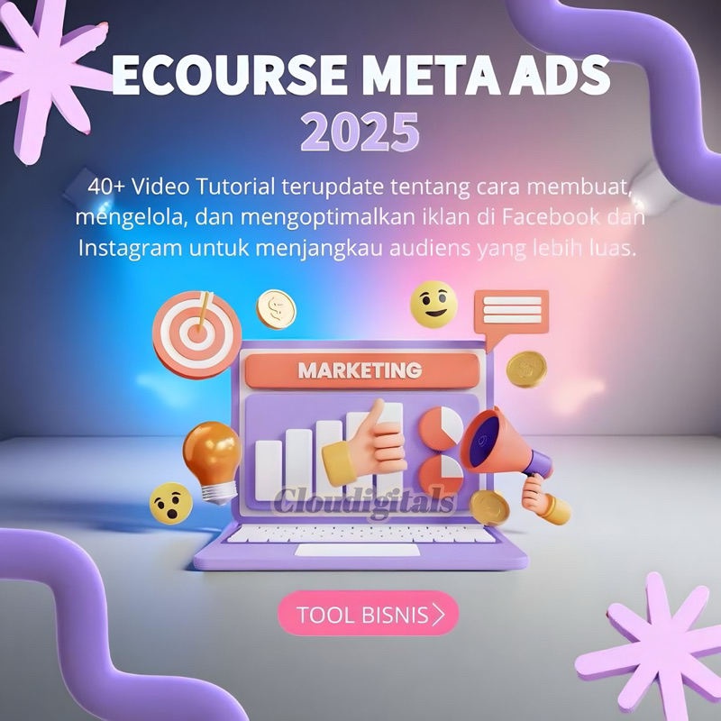 Jual ECOURSE META ADS 2025 - 40+ Video Tutorial terupdate tentang cara membuat, mengelola, dan ...