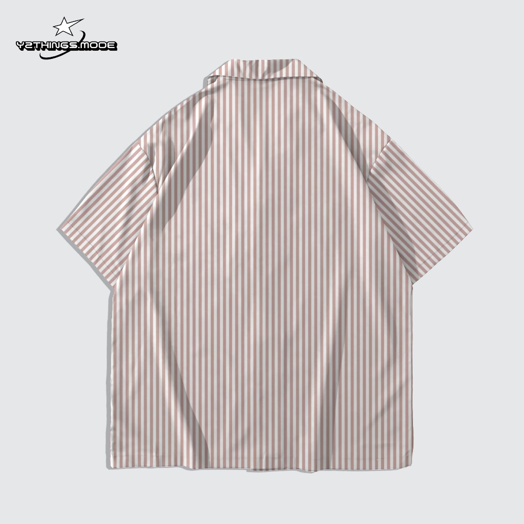Jual Y2THINGS Kemeja Cozy Stripped Style Lengan Pendek | YT149 | Shopee Indonesia
