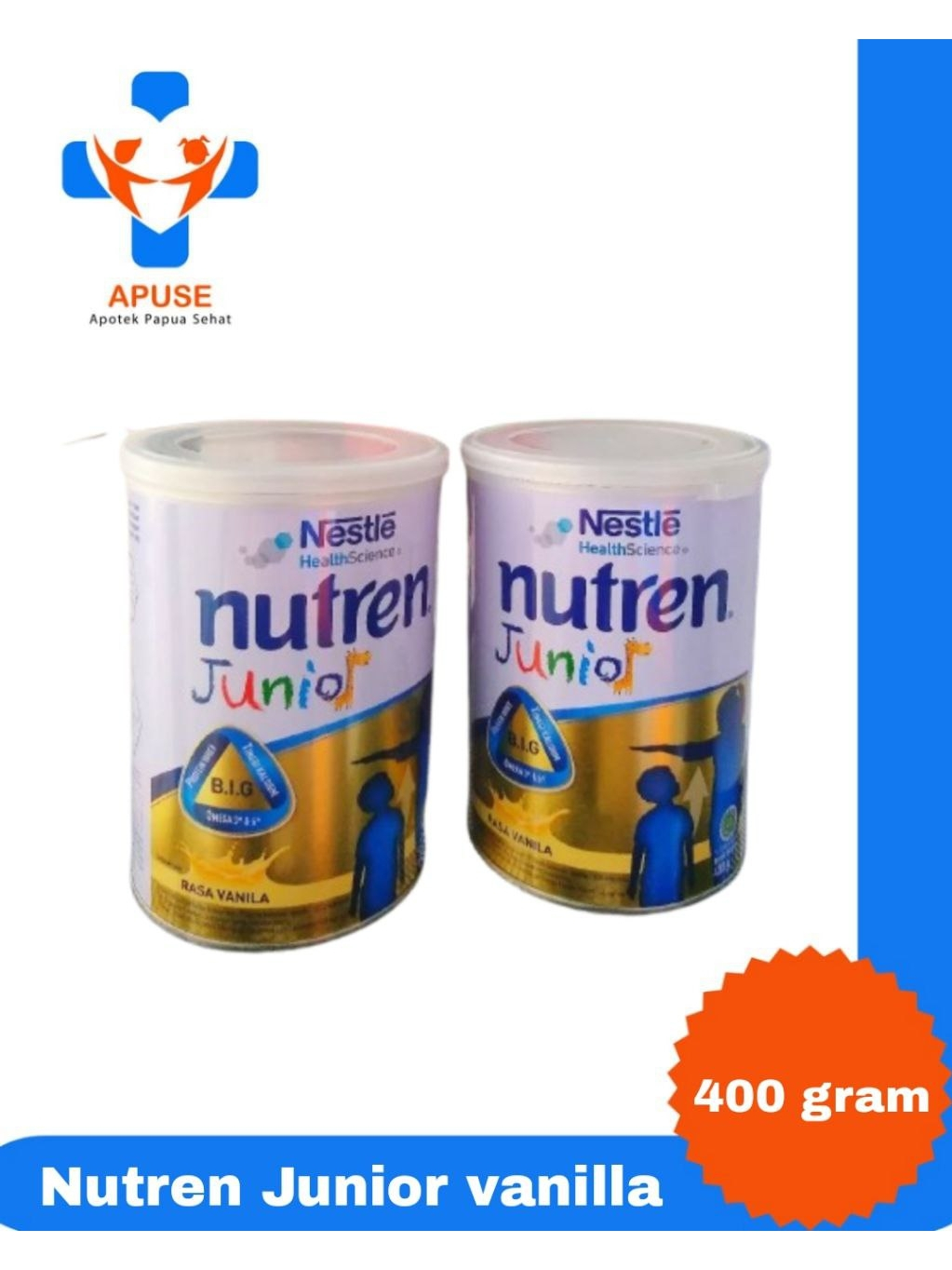 Jual Nutren Junior Vanilla 400 dan 800 gram - Susu Penambah Berat Badan ...
