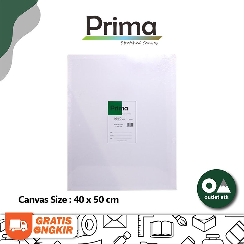 Jual Kanvas Lukis Board Painting Prima Canvas Panel 40cm x 50cm ...