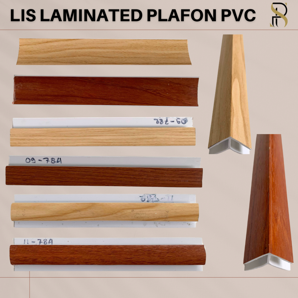 Jual lis laminated plafon PVC / list doff PVC pinggir siku sambung ter murah berkualitas ...