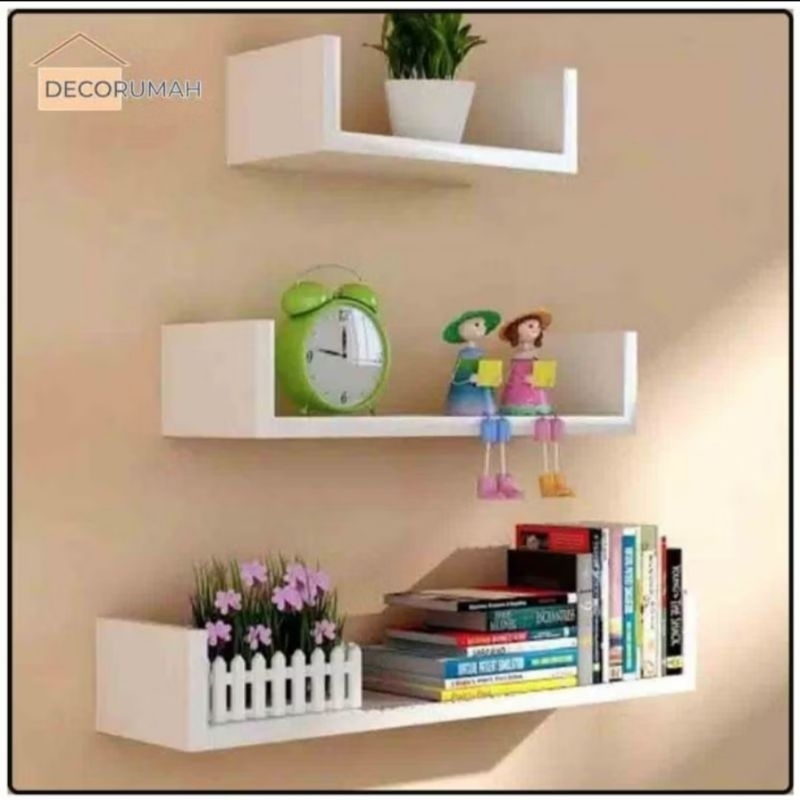 Jual Rak ambalan dinding estetik - ambalan persegi panjang modern ...