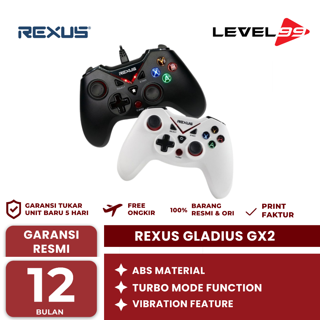 Jual Rexus Pro Gaming Gamepad Gx2 | Shopee Indonesia