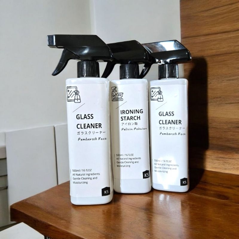 Jual botol semprot spray 500ml kispray pembersih kaca isi ulang estetik ...