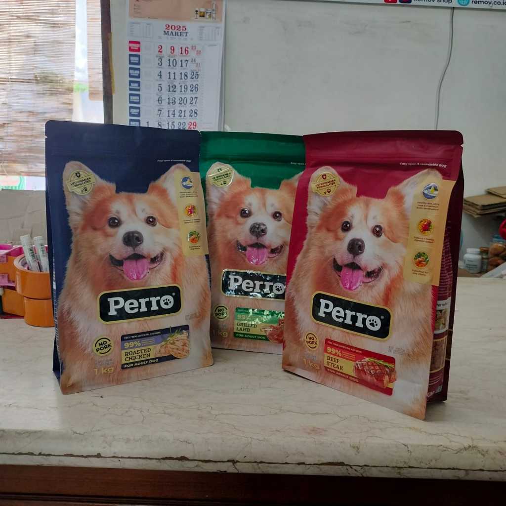 Jual PERRO DRY DOG FOOD ALL VARIANTS 1 KG | Shopee Indonesia