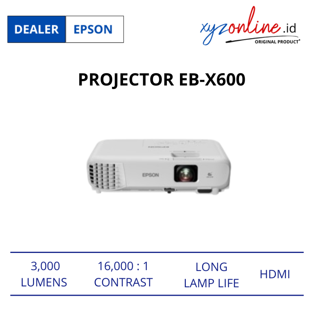 Jual Proyektor Epson EB-X600 XGA 3LCD Bersertifikasi TKDN | Shopee Indonesia
