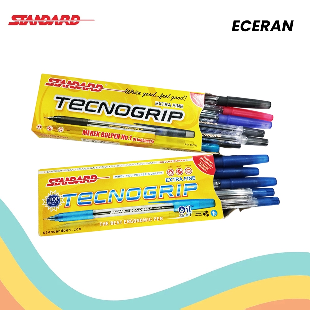 Jual BALLPOINT ECERAN STANDARD TECNOGRIP (1 PCS) | Shopee Indonesia