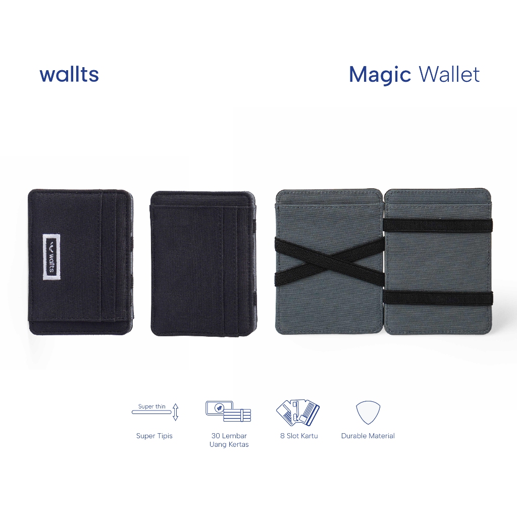 Jual Wallts Porta Magic Wallet Dompet Sulap Tipis Pria Wanita Money ...