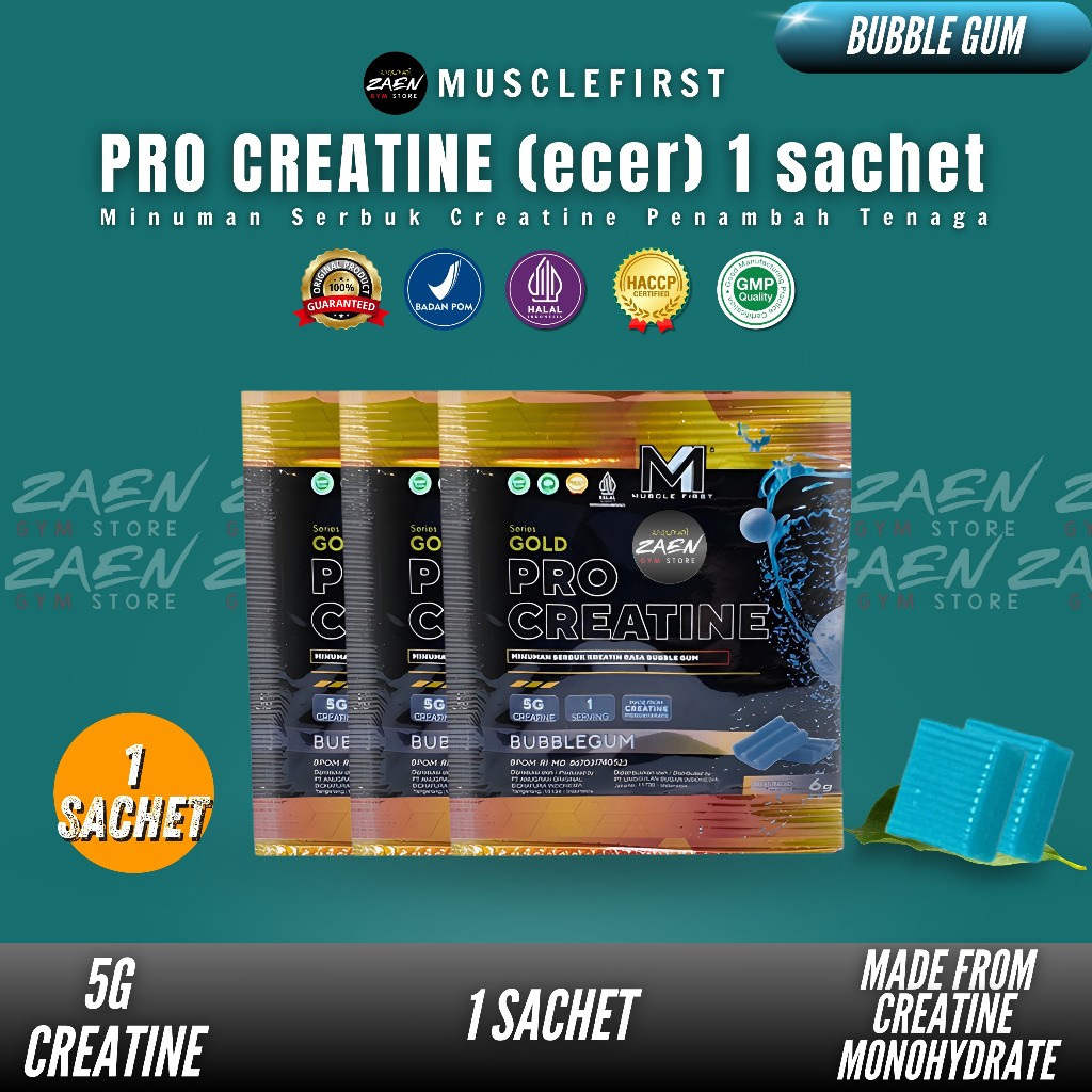 Jual M1 Musclefirst Pro Creatine 1 Sachet Tester Creatine Monohydrate ...