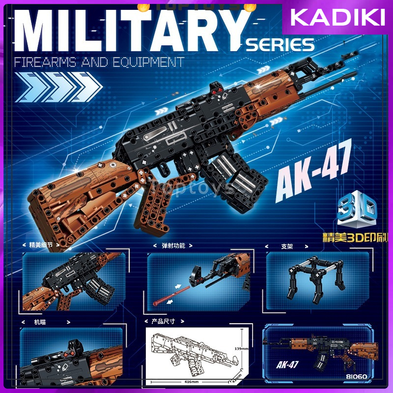 Jual Brick Premium AK-47 - Model Mainan Balok Pajangan Rifle AK47 ...