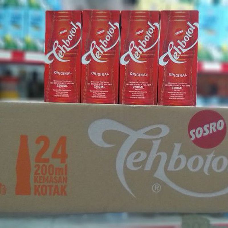 Jual Teh Botol Sosro Kotak 200 ml ( 1 dus isi 24 pcs ) | Shopee Indonesia