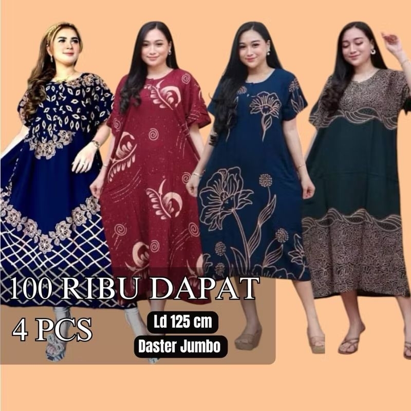Jual [BISA COD] 100RIBU Dapat 4 Daster Wanita Terbaru Rayon Busui ...