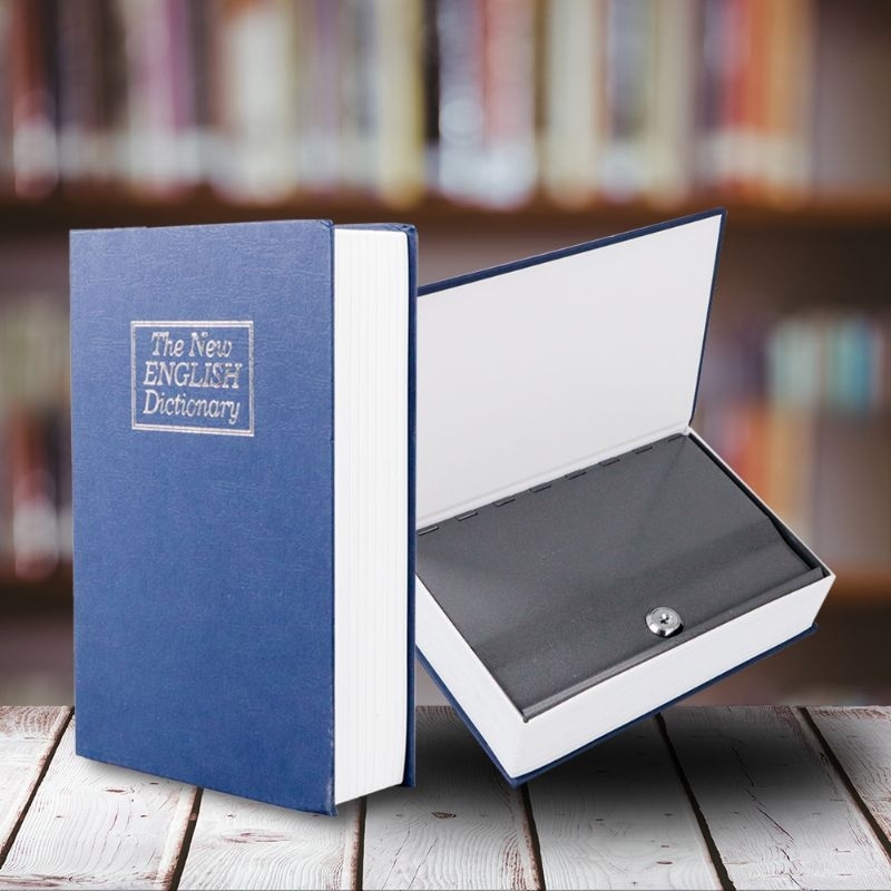 Jual HOMESAFE KBS Brankas Mini Model Buku Key Lock Hidden Safe Box ...