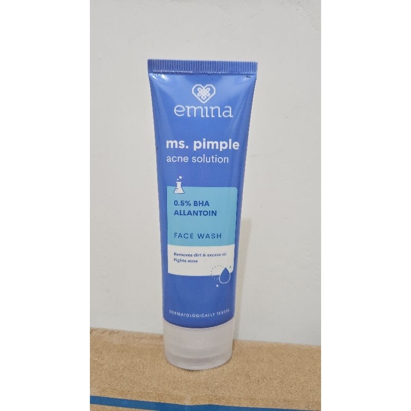Jual EMINA Ms Pimple Acne Solution Face Wash 50ml | Shopee Indonesia