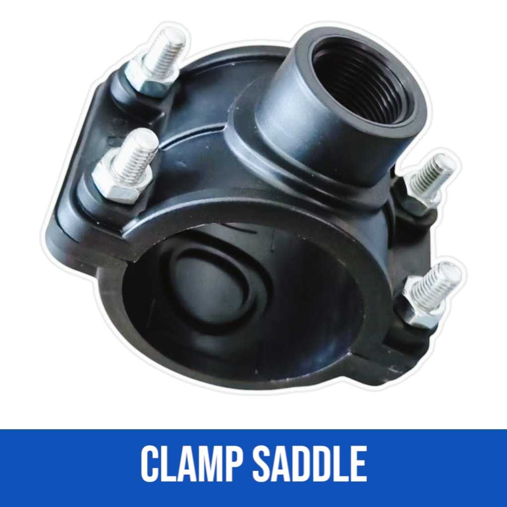 Jual Sambungan Pipa Hdpe Clamp Saddle Hdpe 3" x 1 1/2" inch Atau 90mm x 50mm | Shopee Indonesia
