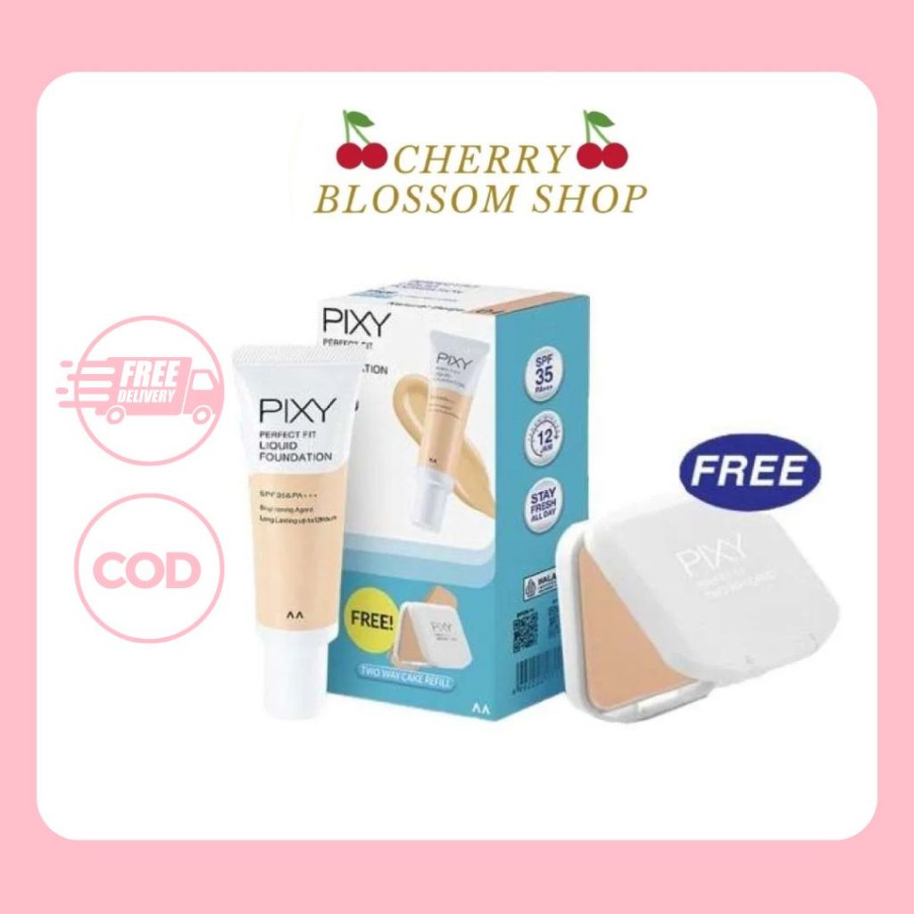 Jual BUY 1 GET 1 PIXY PERFECT FIT LIQUID FOUNDATION FREE REFILL PERFECT FIT | Shopee Indonesia