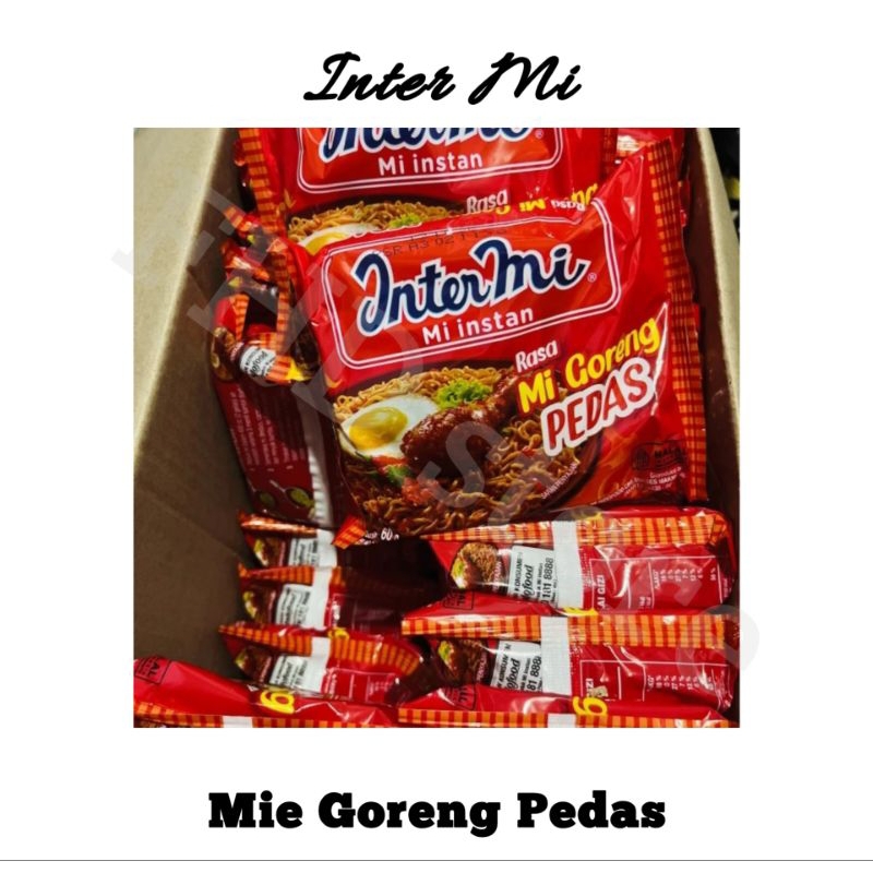 Jual Inter Mi Goreng Pedas 20/40pcs (1 karton) | Shopee Indonesia