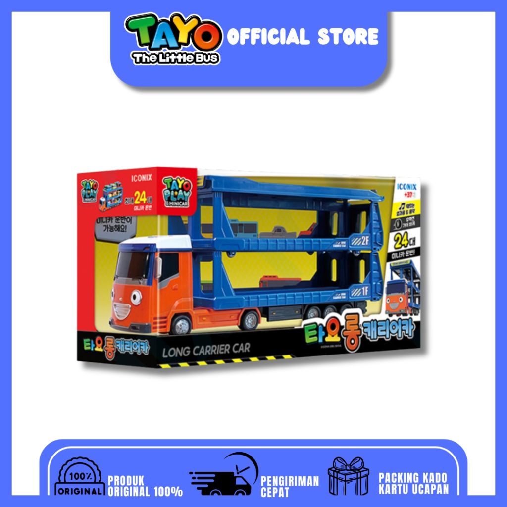 Jual Mainan Tayo The Litle Bus TYT 121003 TAYO 3-Level Carrier Car ...