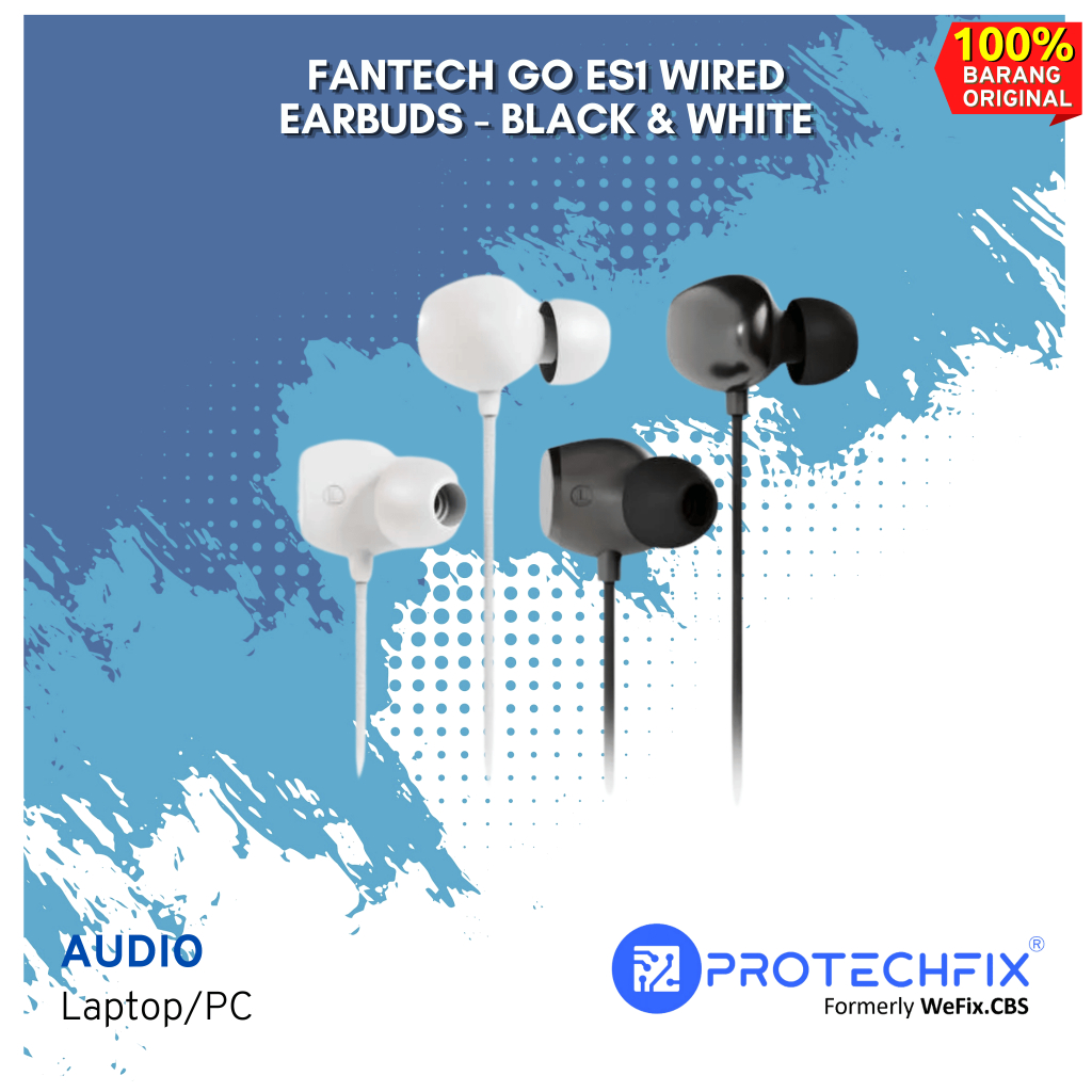 Jual FANTECH GO ES1 WIRED EARBUDS - Black & White | Shopee Indonesia