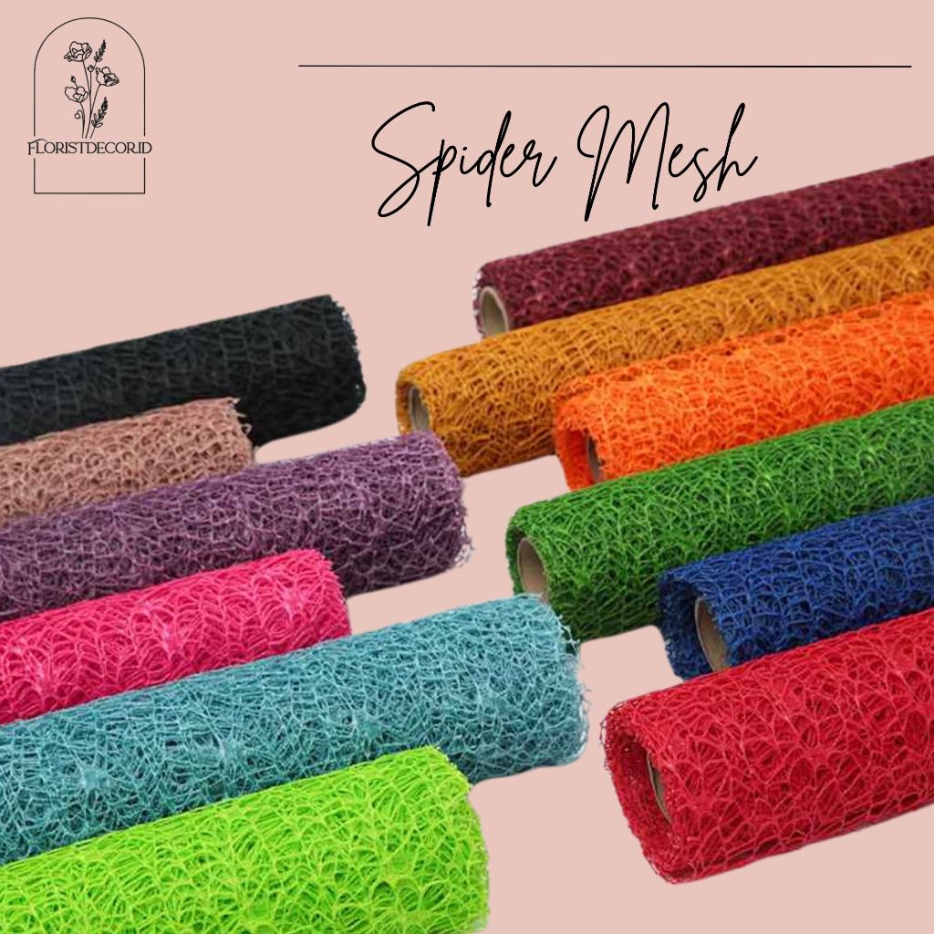 Jual TERMURAH FLOWER MESH KOREAN SPIDER NET Korean Jaring Net Roll ...