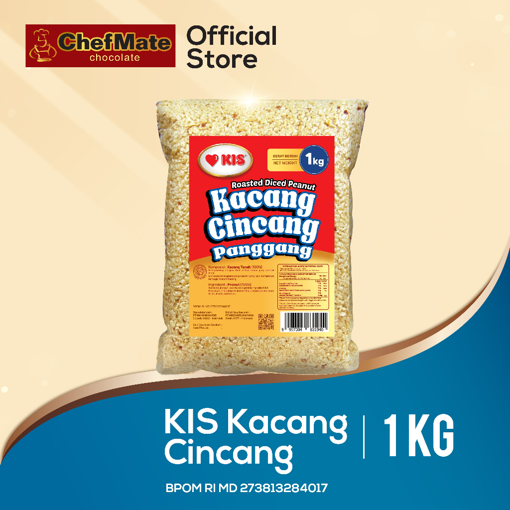 Jual KIS KACANG CINCANG PANGGANG 1KG | Shopee Indonesia