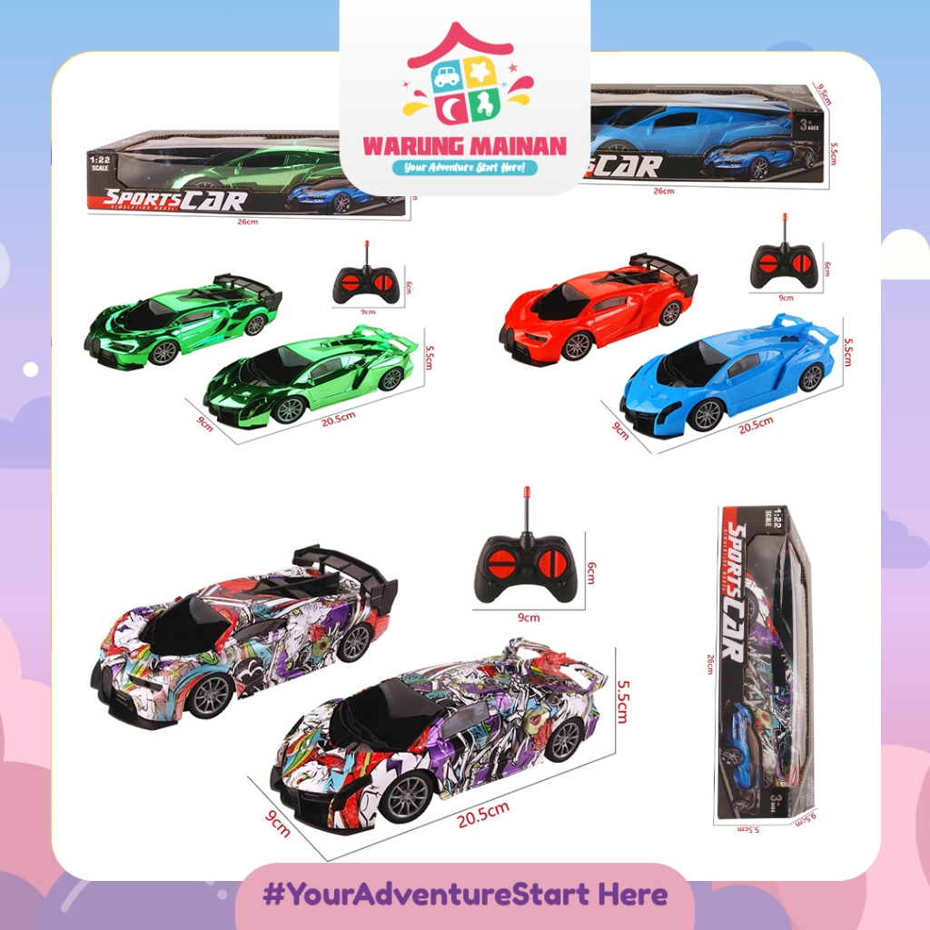 Jual WARUNGMAINAN WM408 Mainan Anak Remote Control Mobil RC Mobil Balap ...