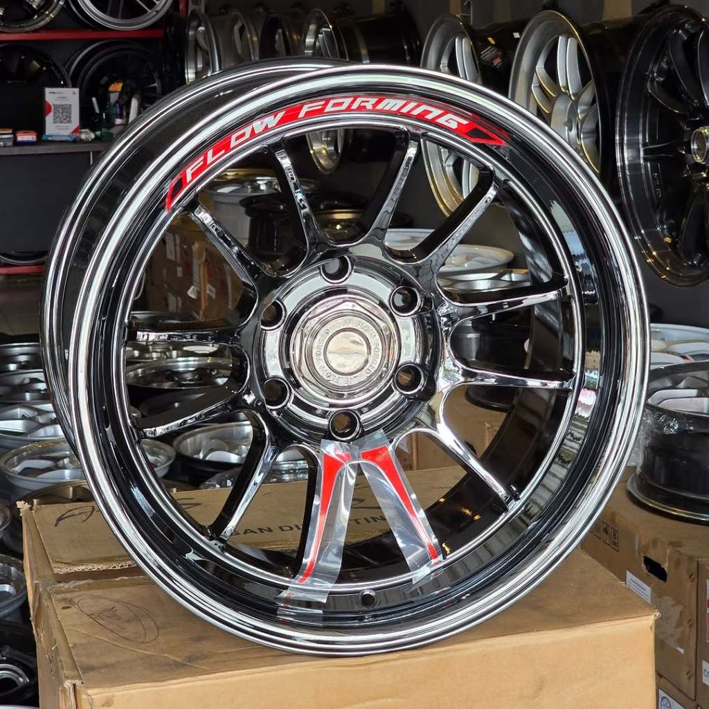 Jual Velg Buzz JF Flow Forged - Black Chrome Ring 18 Lebar 9 ET 0 PCD 6x139.7 | Velg Mobil Tie ...